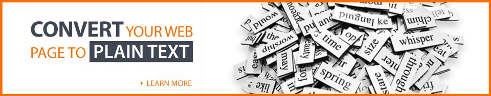 Tools Convert Your Webpage To Plain Text